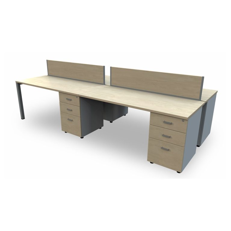 Mesa Bench para oficina Aulamobel, mesas Coworking
