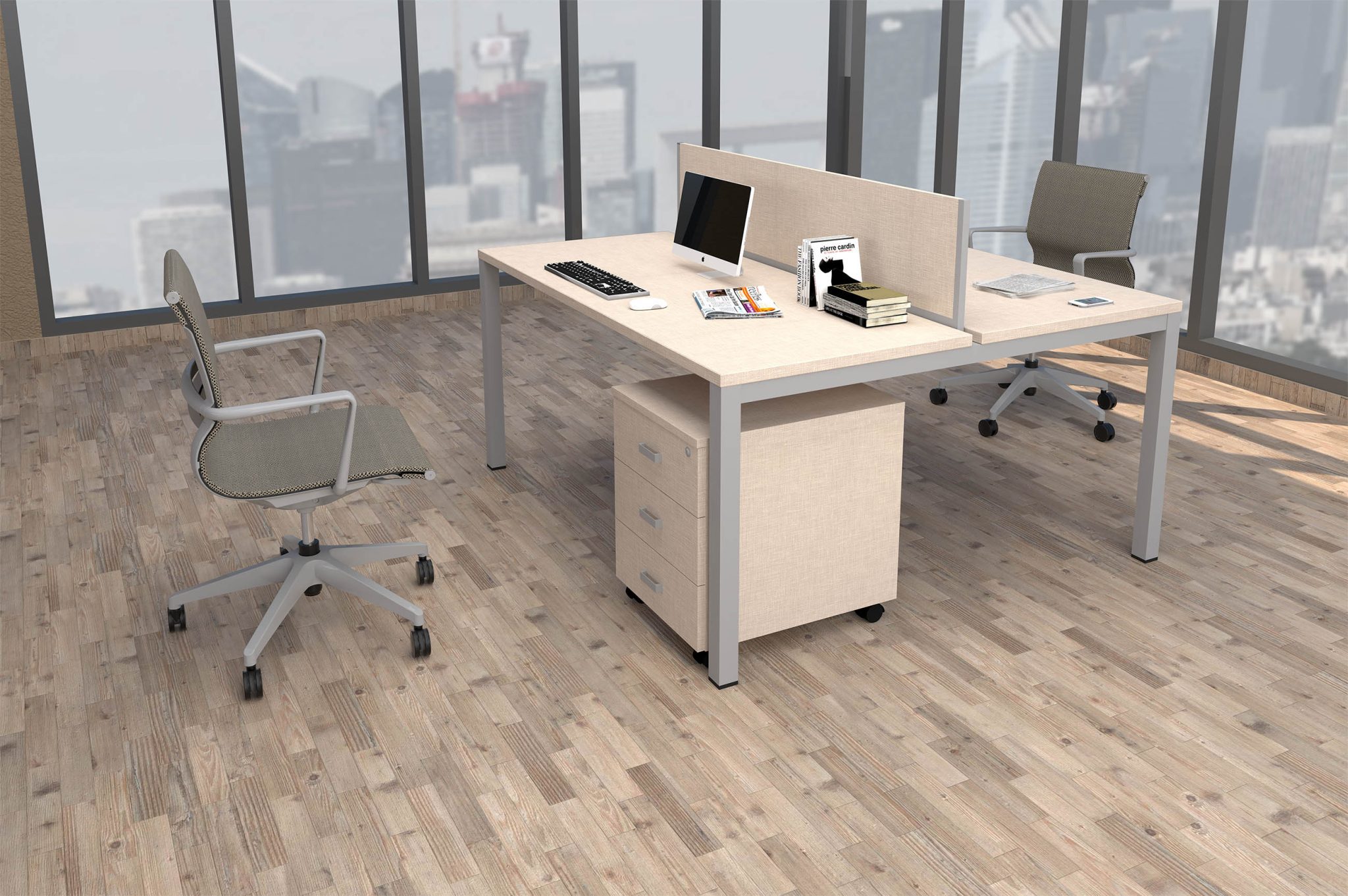 Mesa Bench para oficina Portico 2 . AulaMobel 91 6914580